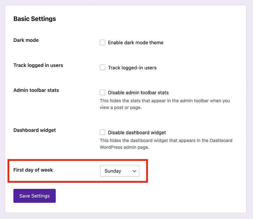 How to Change the Calendar's Starting Day of the Week
