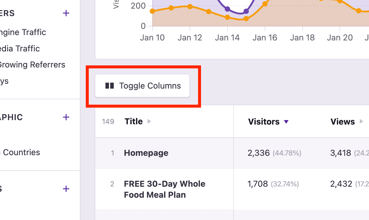 How to Customize the Data Columns - Independent Analytics