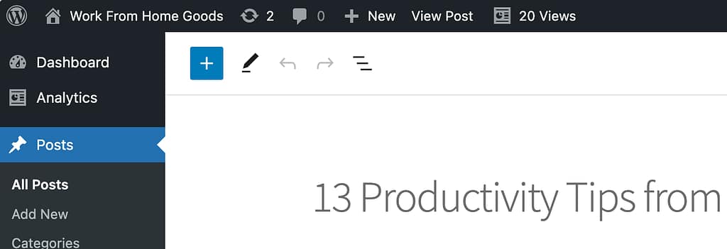 How to Use the Admin Bar Stats (or Hide Them) - Independent Analytics