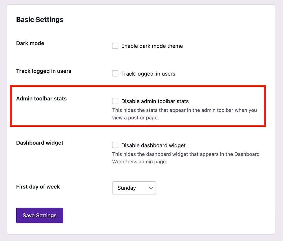 How to Use the Admin Bar Stats (or Hide Them) - Independent Analytics